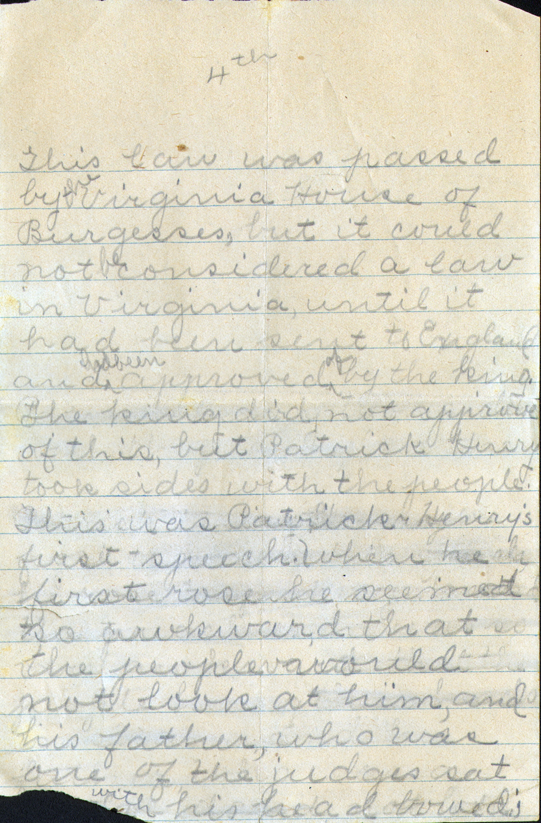 Patrick Henry Letter